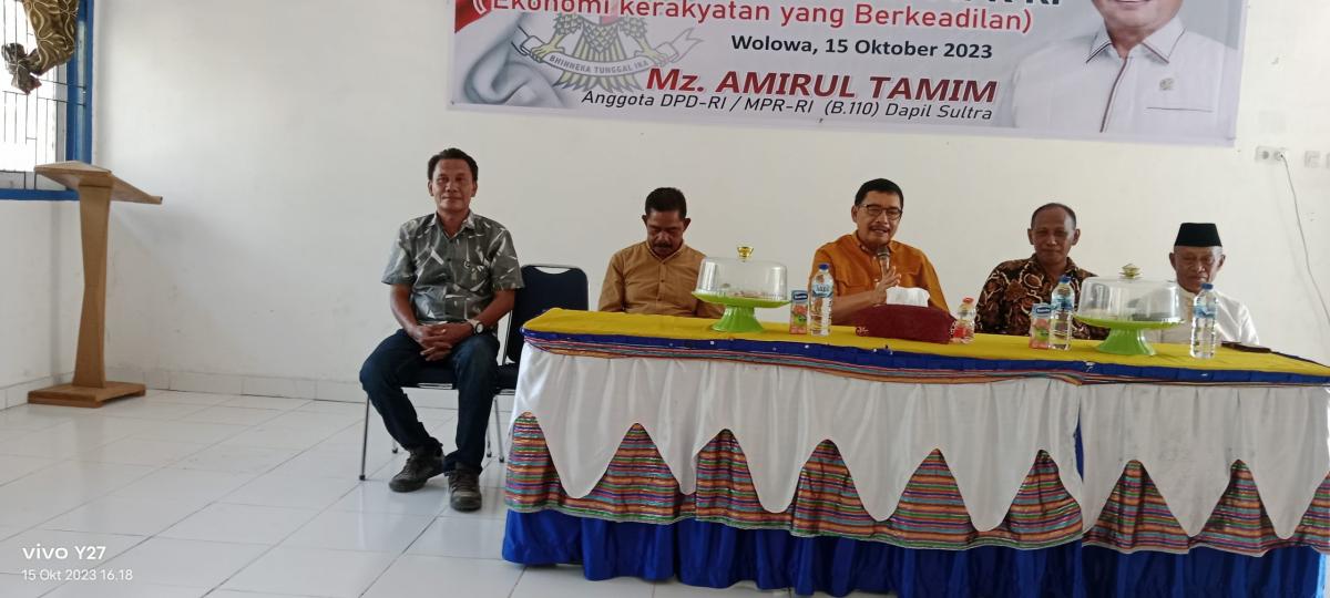 Serap Aspirasi Masyarakat, Anggota DPD RI Mz Amirul Tamim Kunker di Wolowa Buton | MonitorSultra.Com